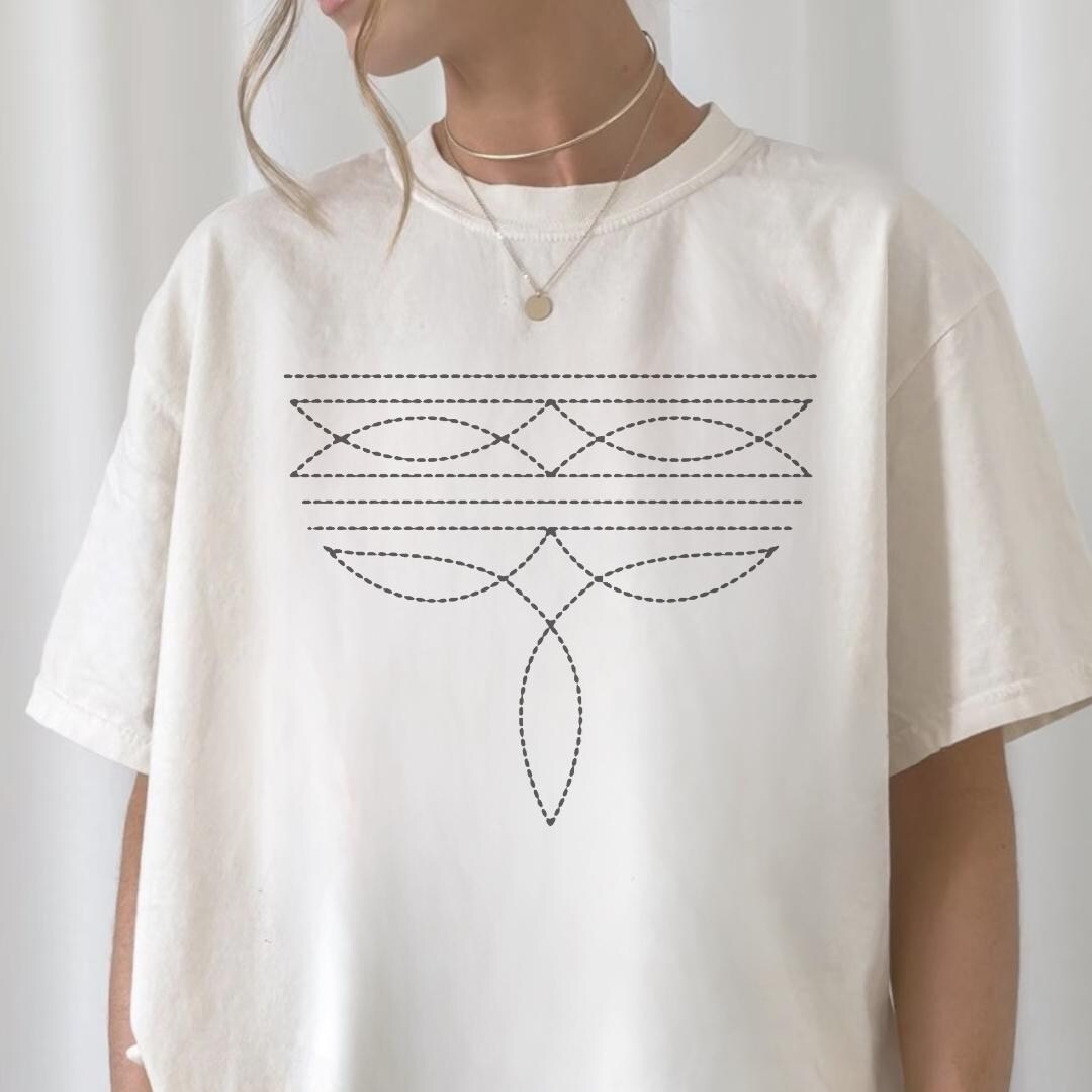 Boot Stitch Western Shirt, Rodeo Cowboy Boot Stitch T-shirt Unisex ...