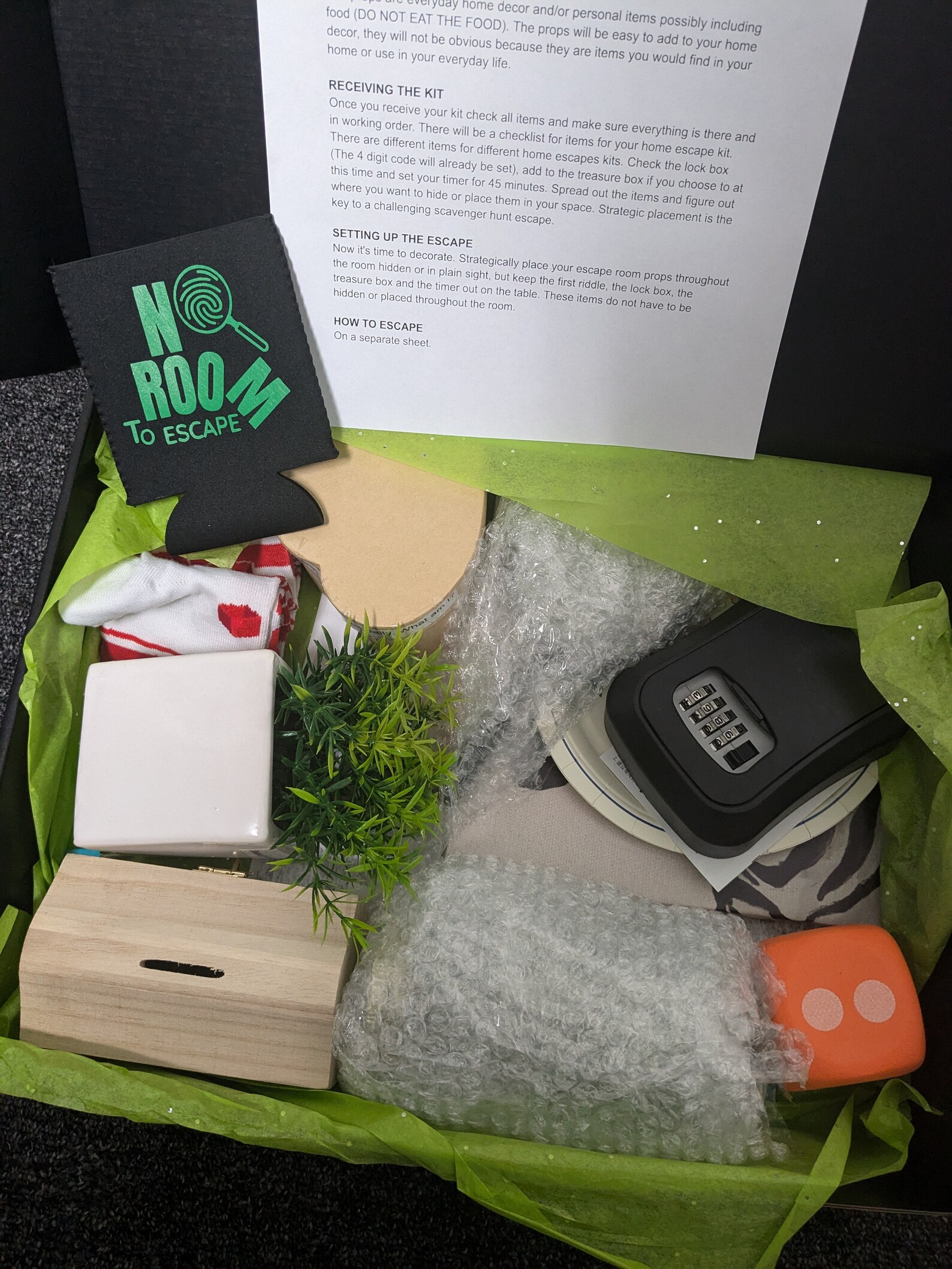 Escape Room in a Box. Easy to Set up Home Escape Room Kit With Props ...