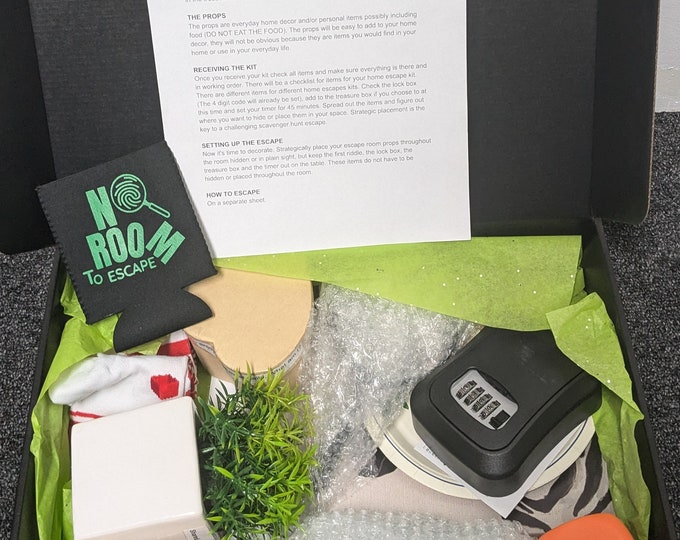 Escape Room in a Box. Easy to Set up Home Escape Room Kit With Props ...