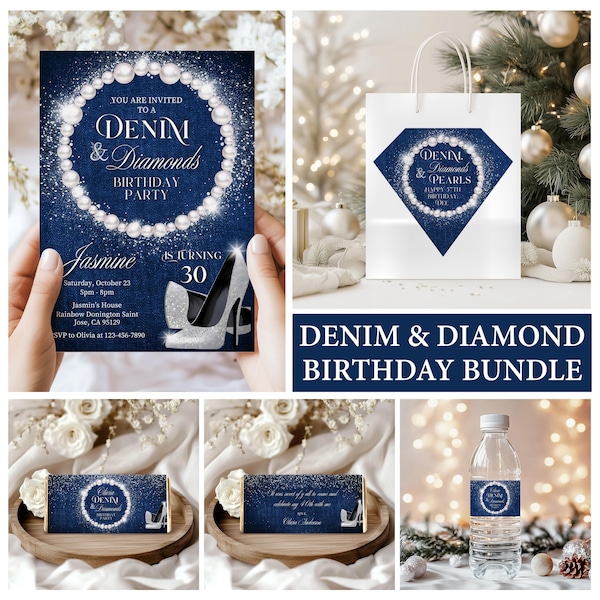 Denim Party Decor - Etsy
