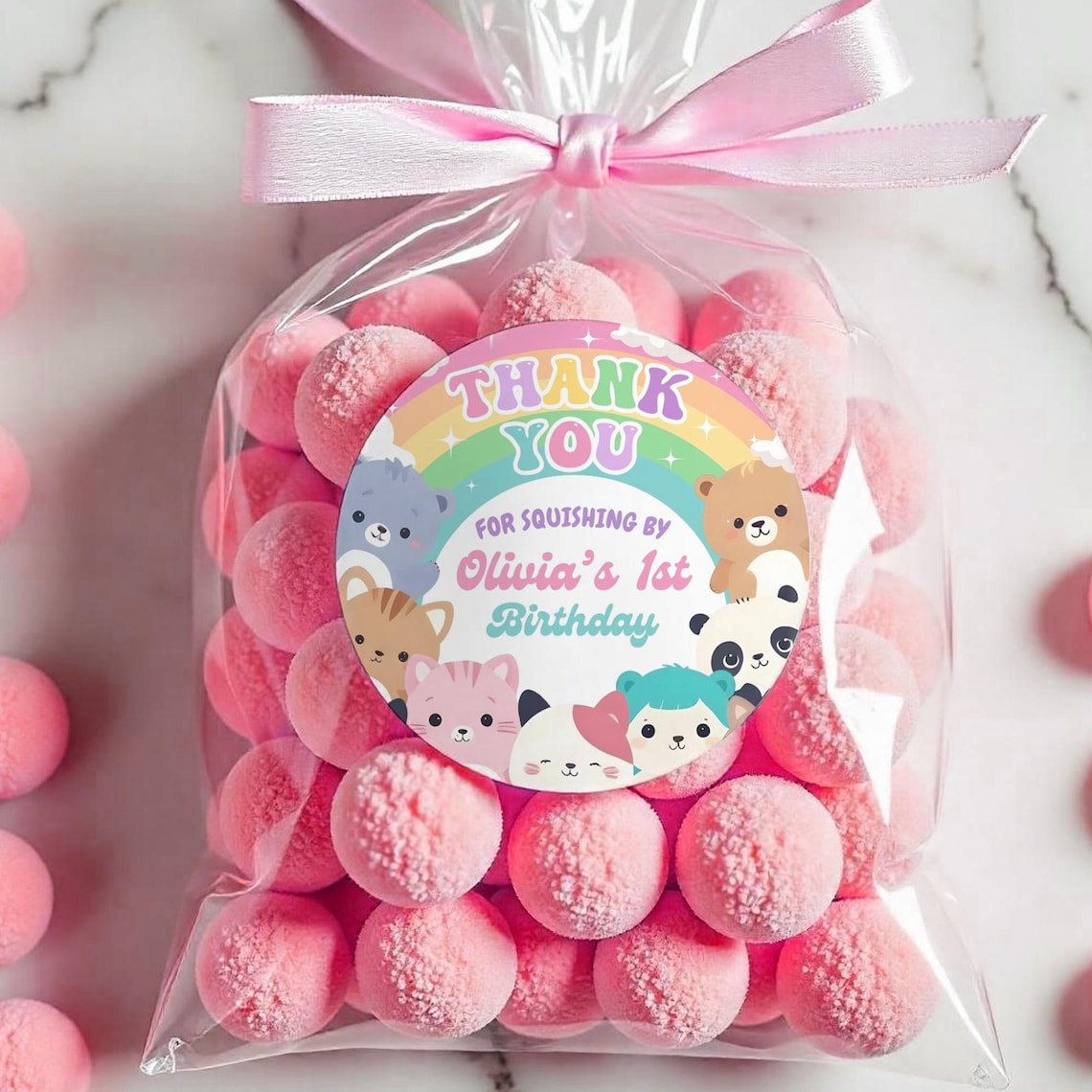 Squishmallow Birthday Round Labels, Squishmallow Stickers, Squish ...