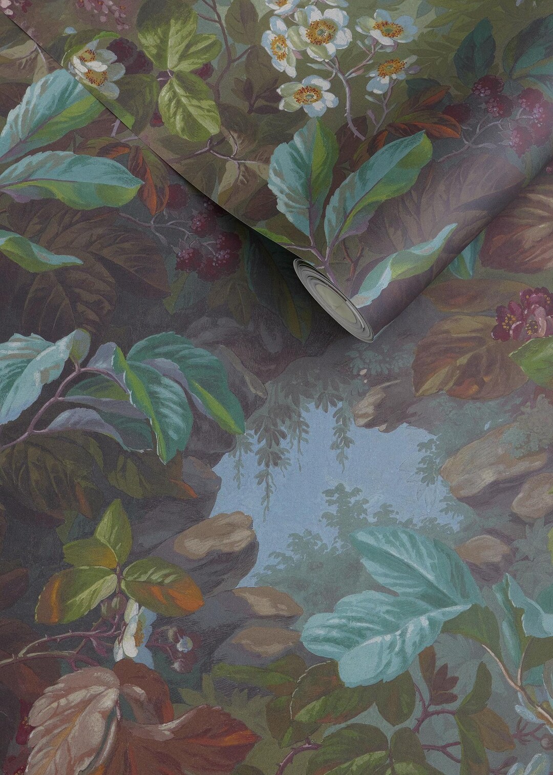 SWATCH- Hidden in the Raspberry Bramble - Turning Foliage - Dark Moody ...