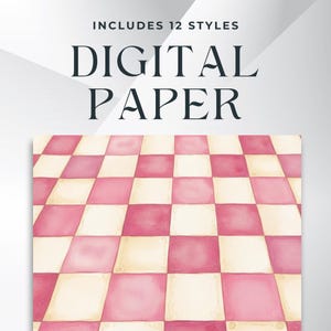 Retro 50s Diner Digital Papers: Sock Hop Scrapbook (digital Download ...