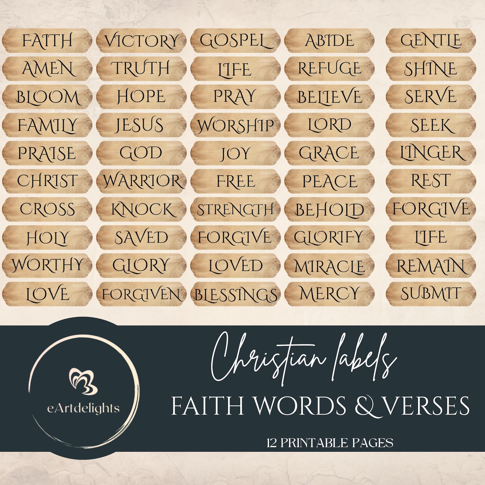 Christian Journaling Labels: Bible Verse Stickers (digital Download) - Etsy