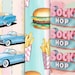 Retro 50s Diner Digital Papers: Sock Hop Scrapbook (digital Download ...