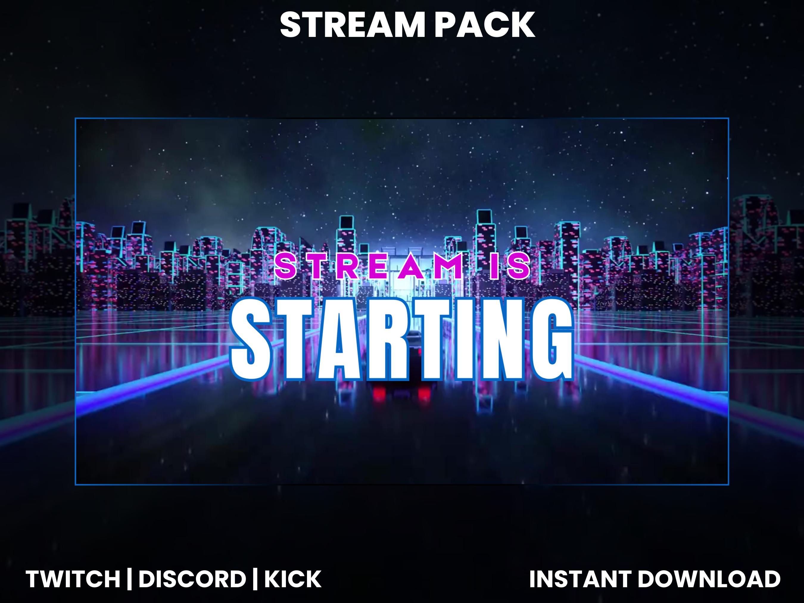 Racing Car Twitch Stream Pack | Twitch Screen Overlay | Twitch Panels ...