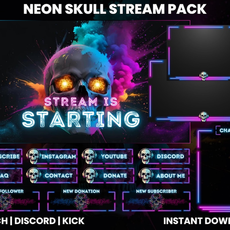 Streaming Kick Panels - Etsy UK