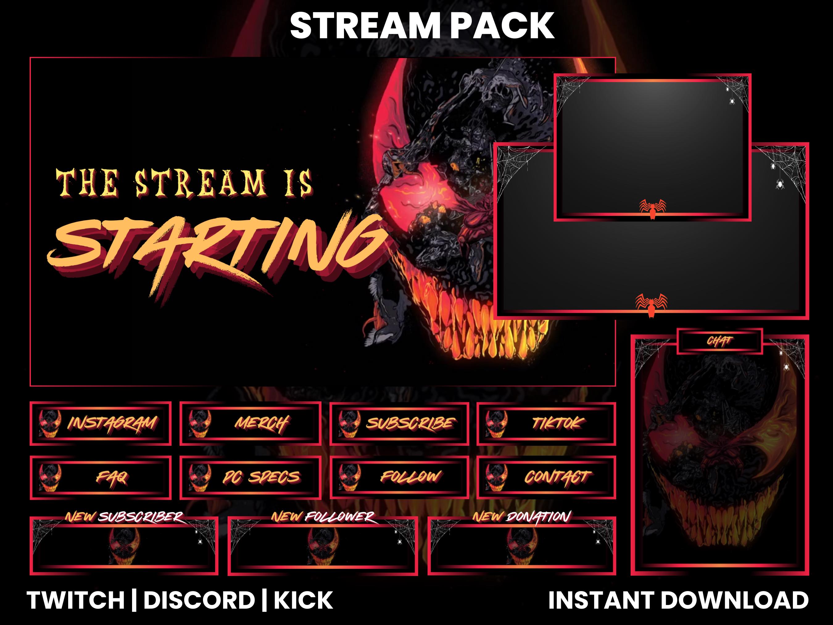 Animated Twitch Stream Pack | Twitch Screen Overlay | Animated Screens ...