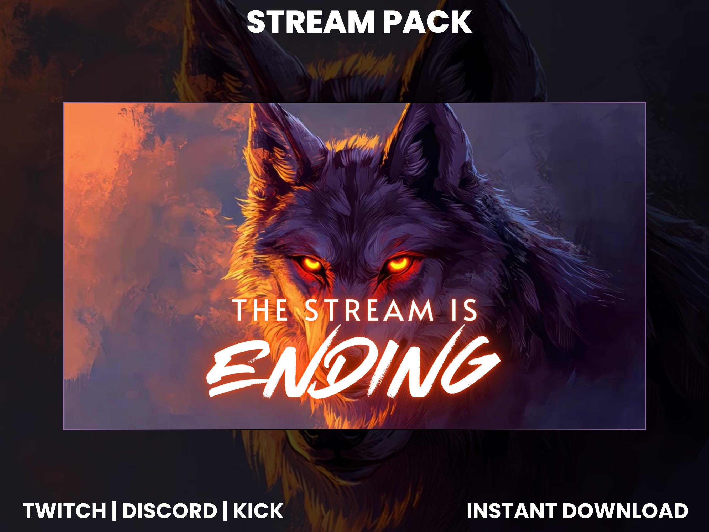 Werewolf Twitch Stream Pack | Twitch Screen Overlay | Twitch Panels ...