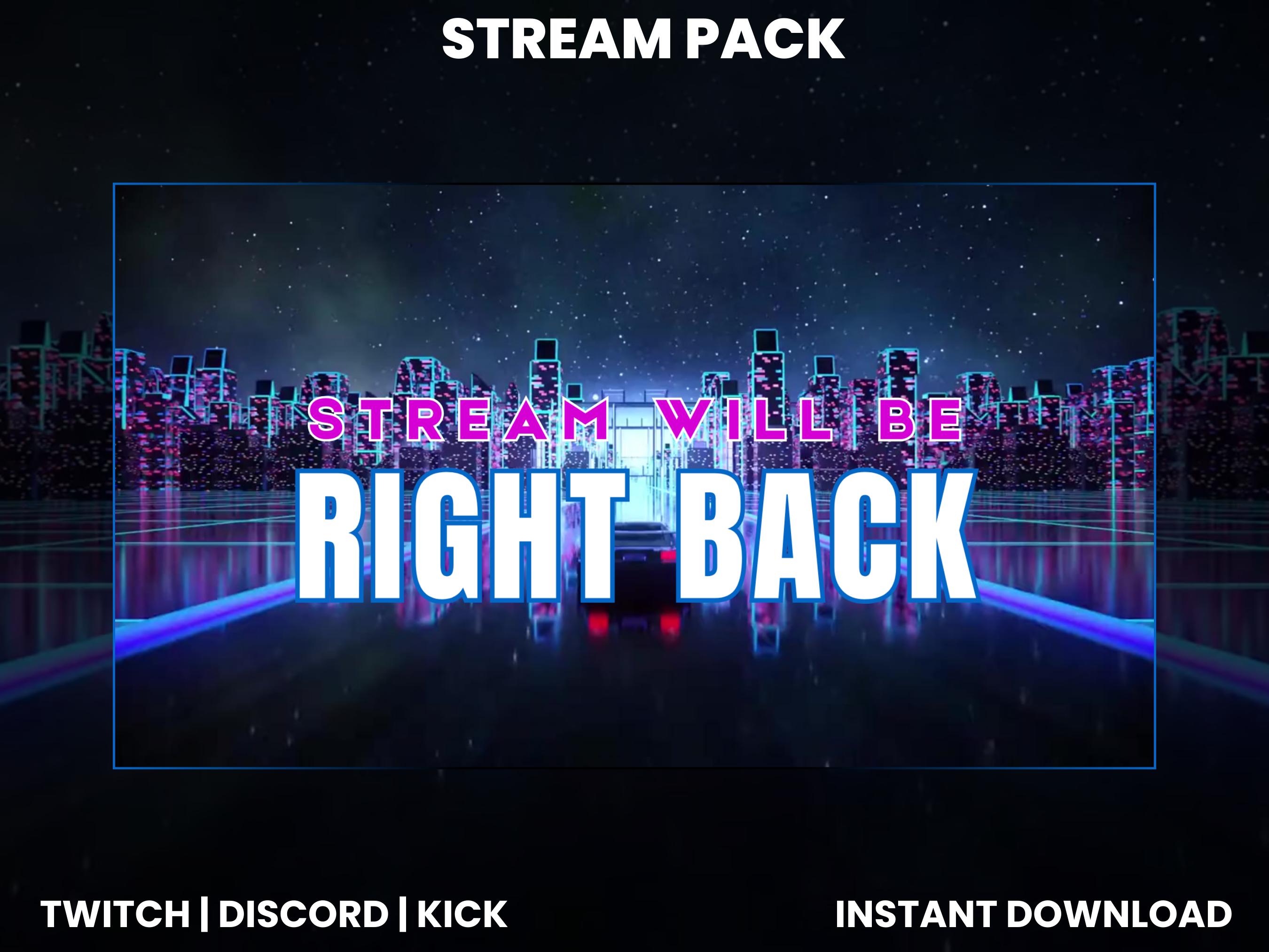 Racing Car Twitch Stream Pack | Twitch Screen Overlay | Twitch Panels ...