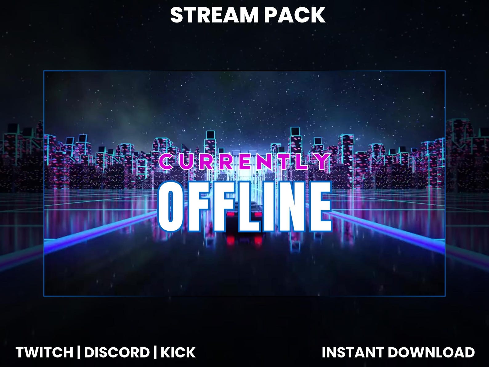 Racing Car Twitch Stream Pack | Twitch Screen Overlay | Twitch Panels ...