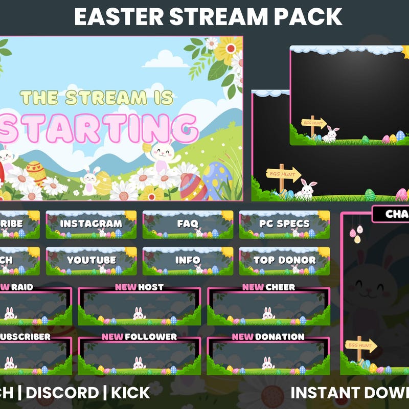 Animated Easter Overlay - Etsy