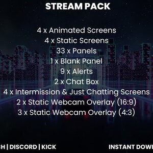 Racing Car Twitch Stream Pack | Twitch Screen Overlay | Twitch Panels ...