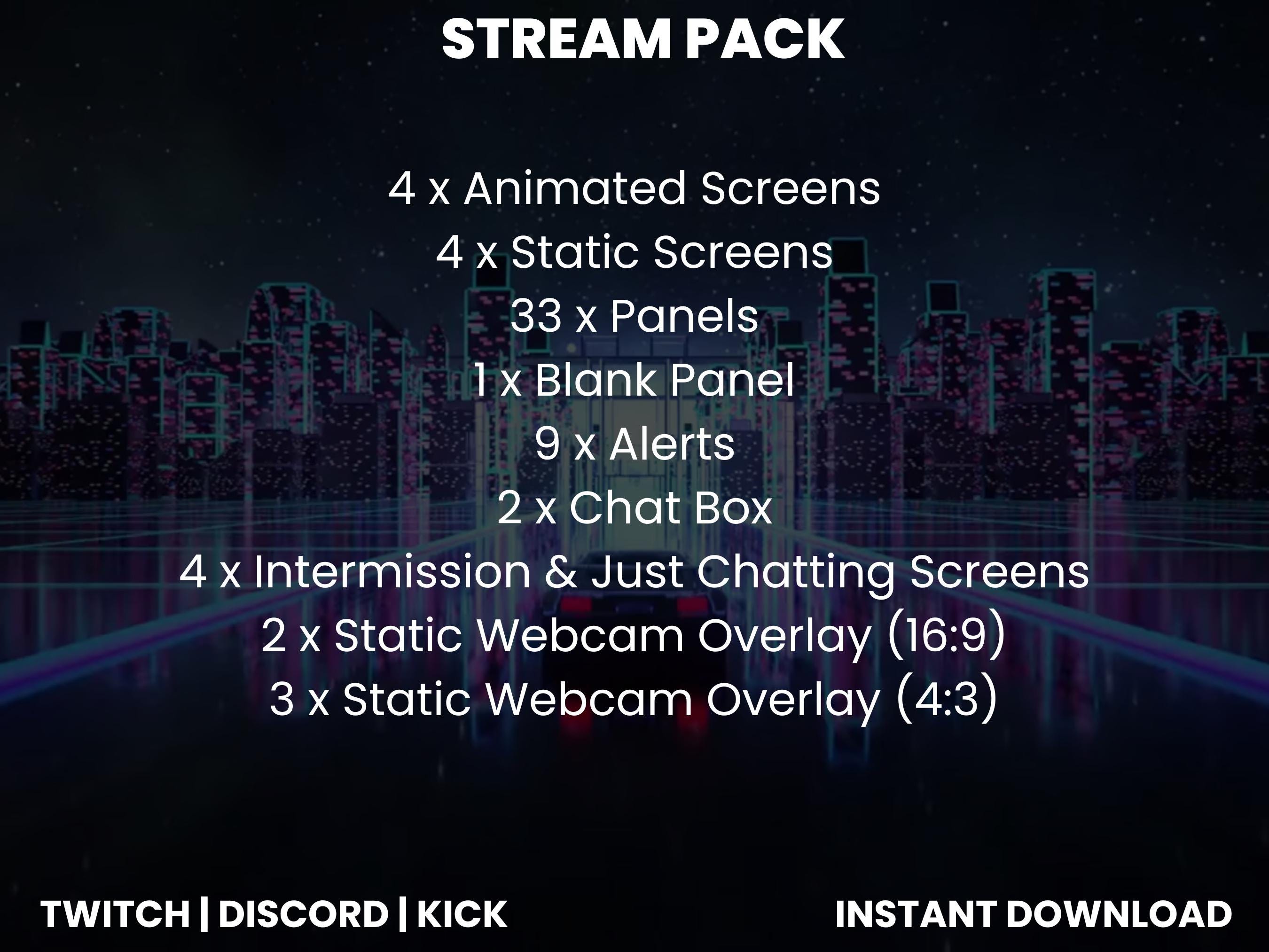 Racing Car Twitch Stream Pack | Twitch Screen Overlay | Twitch Panels ...