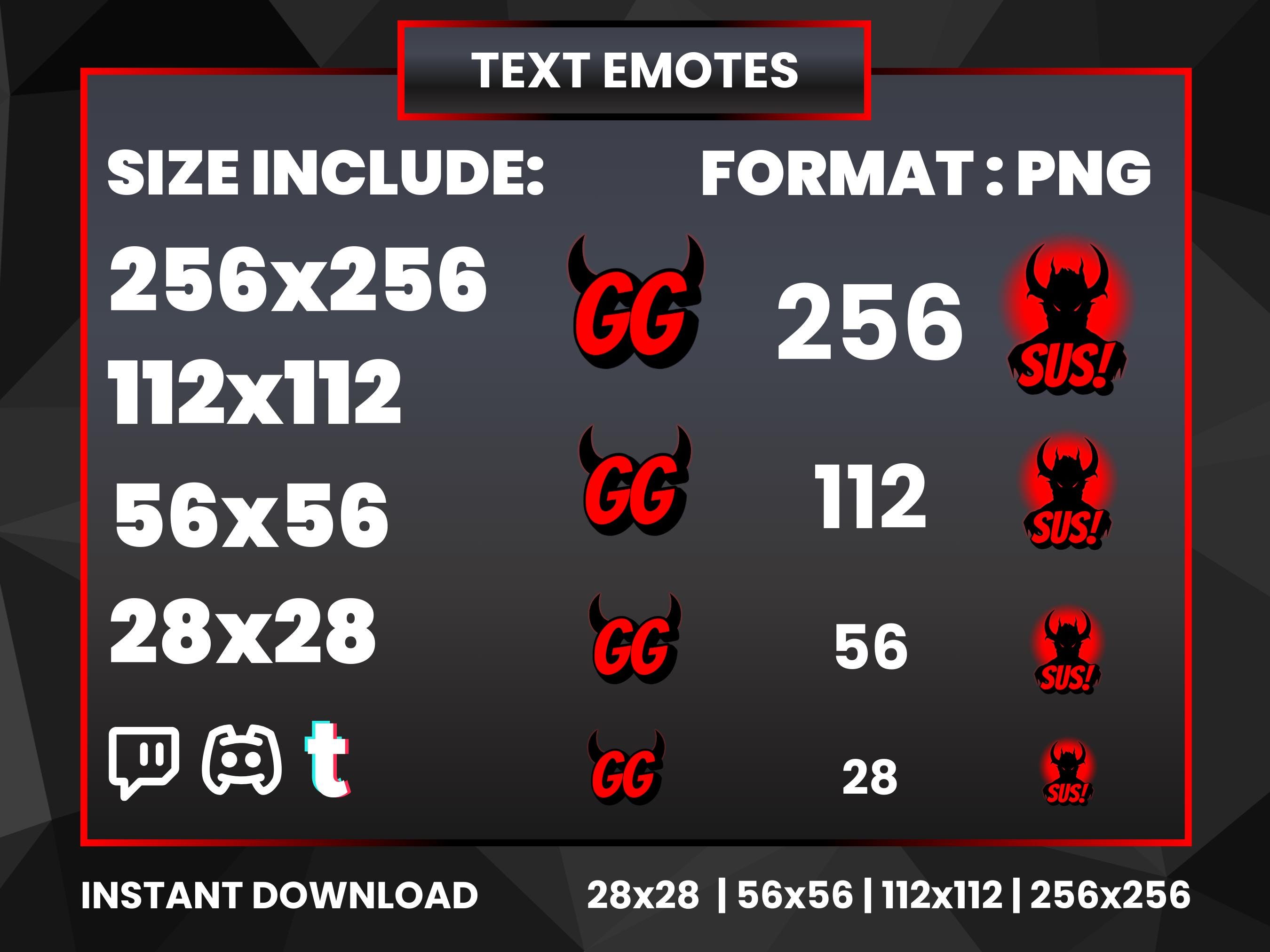 16 Shadow Ghost Twitch Emotes | Text Emotes Twitch | Ghost Emotes ...