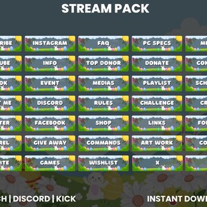 Happy Easter Twitch Stream Pack | Animated Screens | Webcam Overlay ...