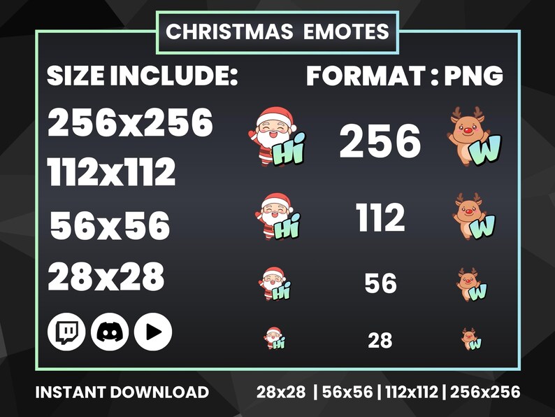 Emotes navideños adorables para Twitch: 16 emoticones navideños para ...