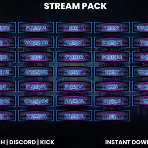 Racing Car Twitch Stream Pack | Twitch Screen Overlay | Twitch Panels ...