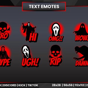 16 Shadow Ghost Twitch Emotes | Text Emotes Twitch | Ghost Emotes ...