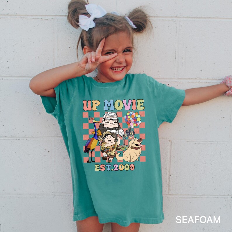 Pixar up Movie Heat Press Transfer, Disney DTF Transfers, Ready to ...