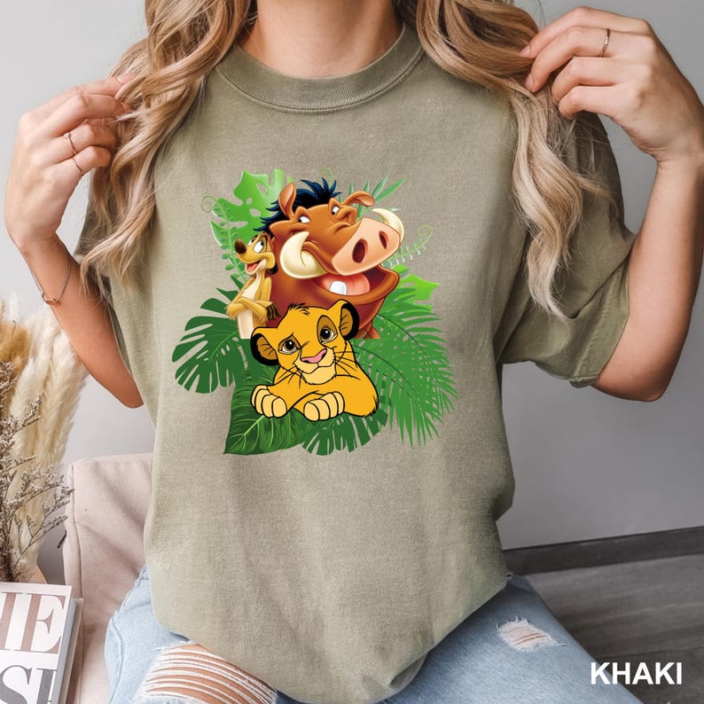 Lion King Simba Pumbaa Timon Ready to Heat Press Transfer, DTF ...