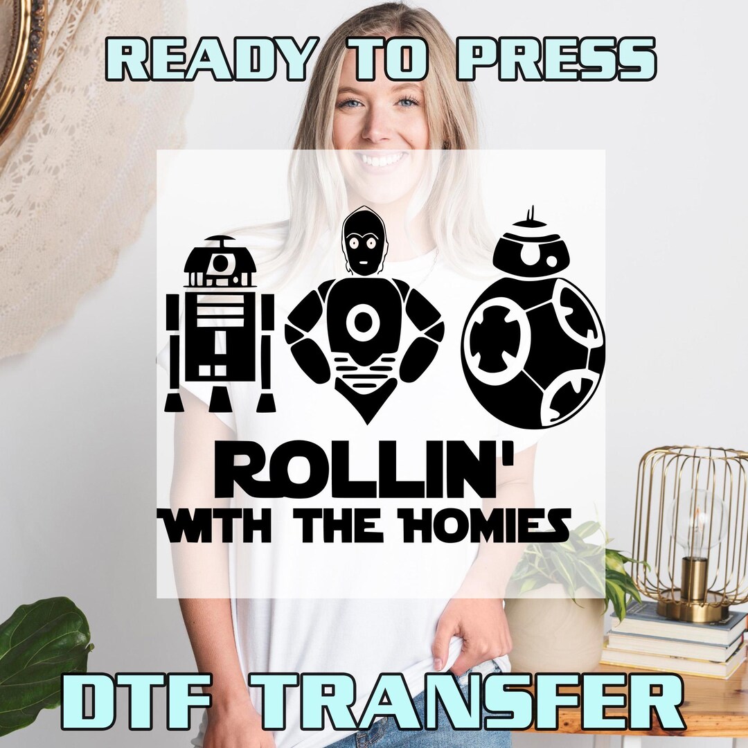 Rollin' With the Homies Star Wars Heat Press Transfer, Disney DTF ...
