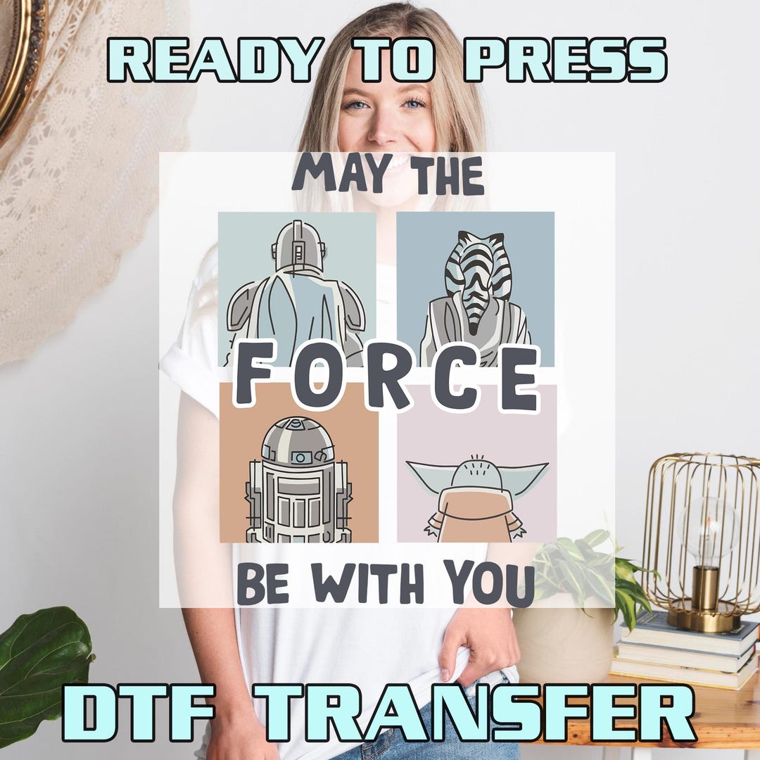 Star Wars Day Heat Press Transfer, Disney DTF Transfers, Ready to Press ...