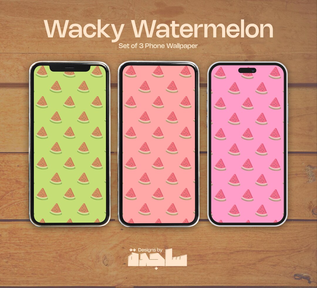 Wacky Watermelon iPhone Wallpaper | Cute & Aesthetic Digital Download - Etsy