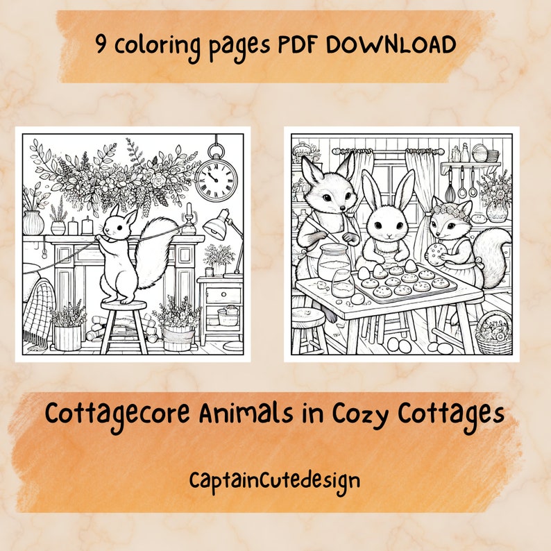 Cottage Core Animals in Cozy Cottages | Relaxing Book | 9 Aesthetic ...