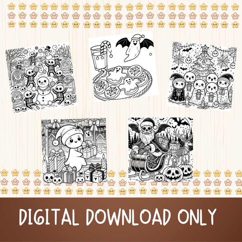 Spooky Christmas Ghost Coloring Pages 50 Festive & Haunting Printable ...