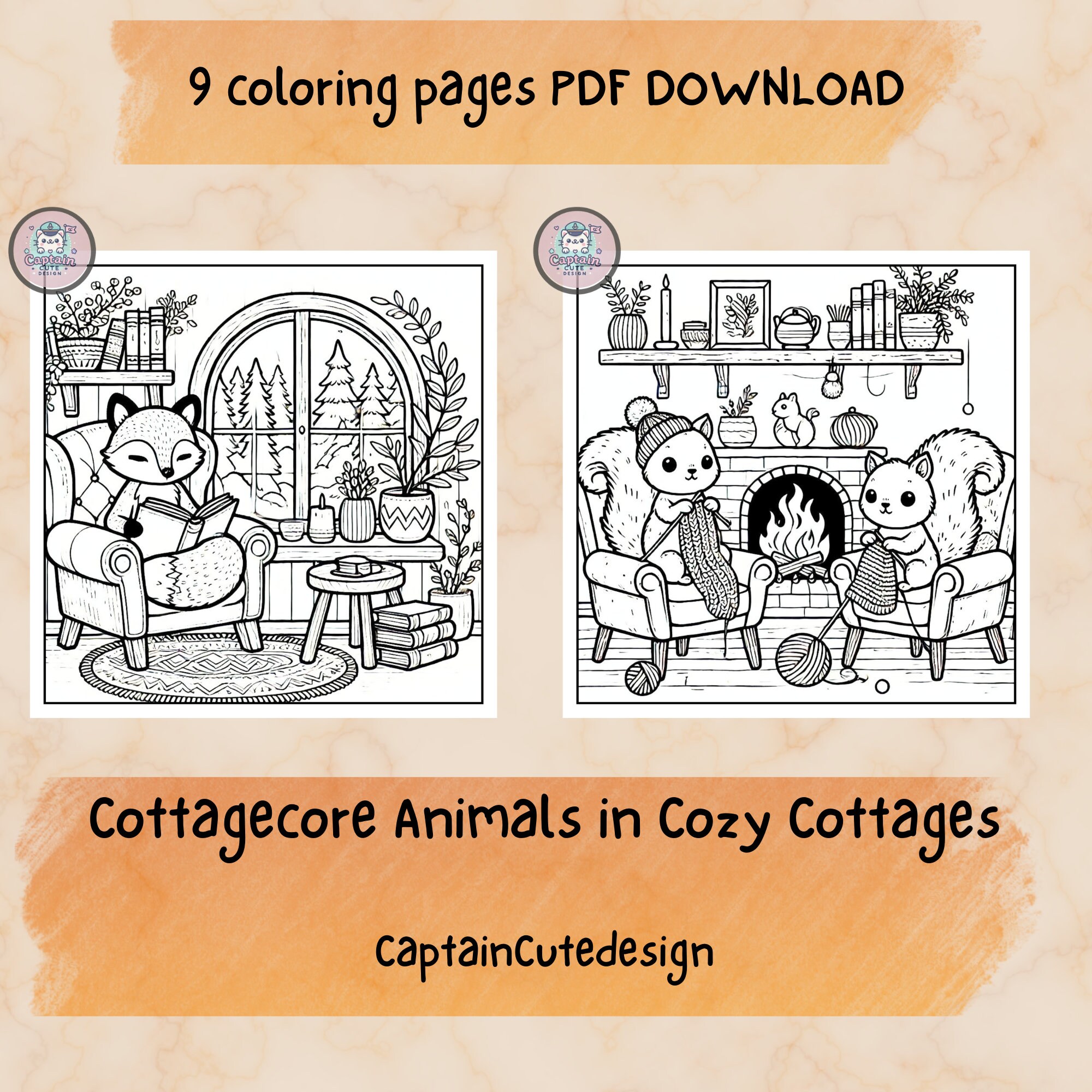 Cottage Core Animals in Cozy Cottages | Relaxing Book | 9 Aesthetic ...