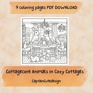 Cottage Core Animals in Cozy Cottages | Relaxing Book | 9 Aesthetic ...