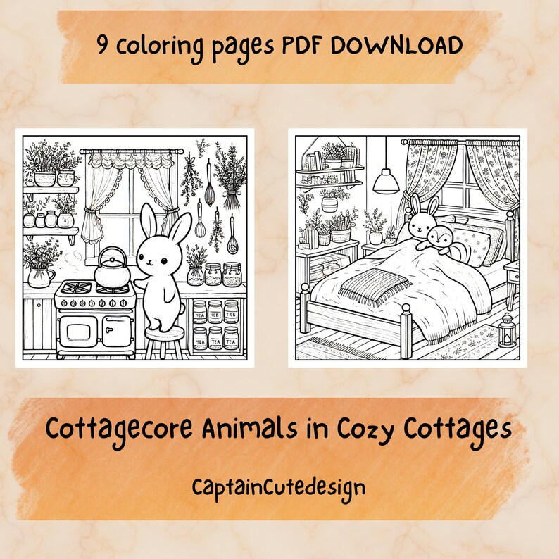 Cottage Core Animals in Cozy Cottages | Relaxing Book | 9 Aesthetic ...