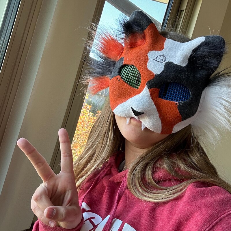 Calico Cat Therian Mask - Etsy