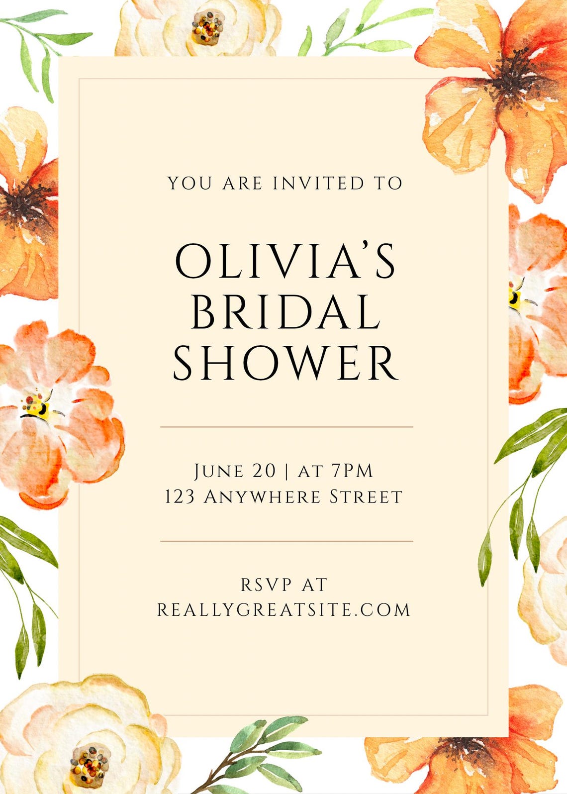 Digital Bridal Shower Invitation - Etsy