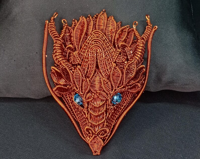 Wire Wrap Tutorial – Azure Dragon Pendant, DIY Jewelry Making PDF Guide ...