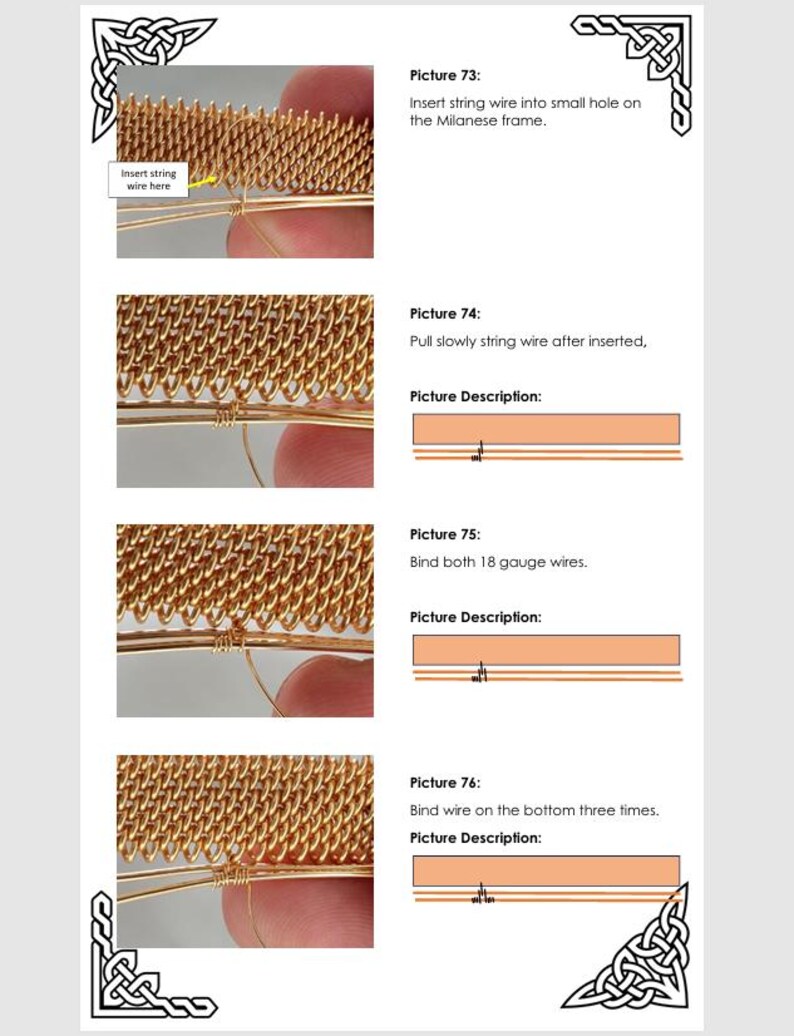 Milanese Bracelet Tutorial: DIY Wire Weaving Pattern (PDF Digital ...