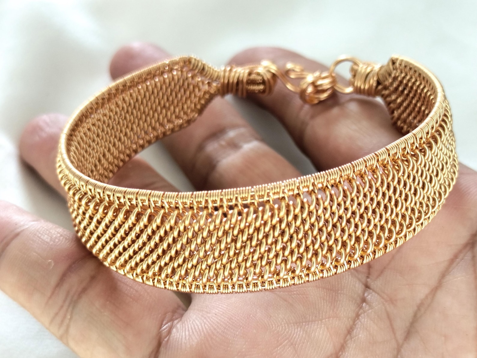 Milanese Bracelet Tutorial: DIY Wire Weaving Pattern (PDF Digital ...