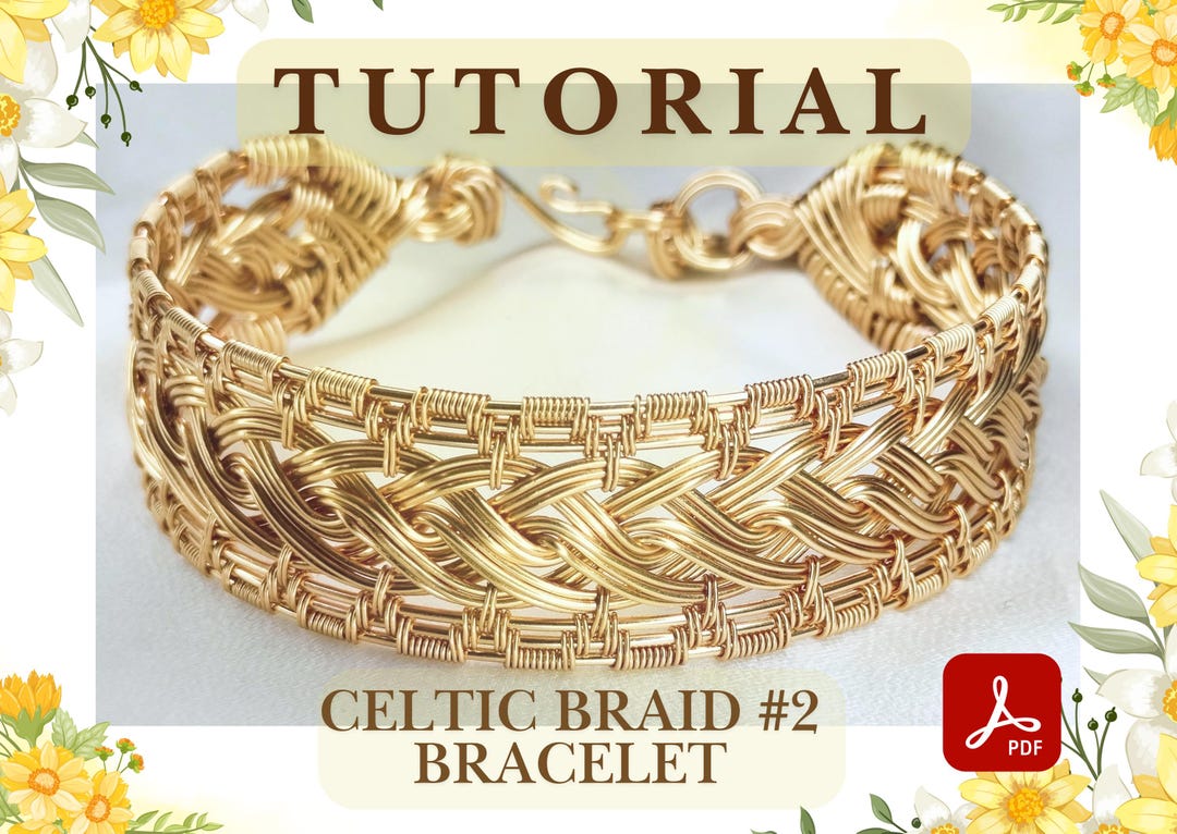 Wire Wrap Bracelet Tutorial: Celtic Braid DIY Jewelry Course (digital ...