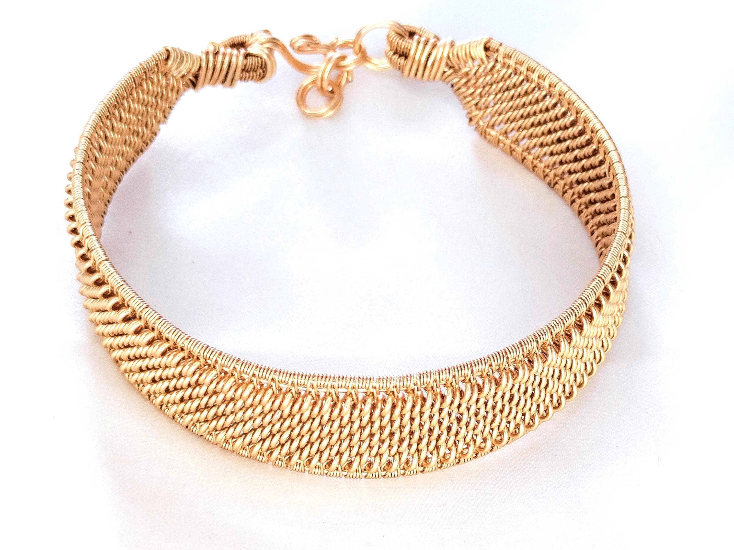 Milanese Bracelet Tutorial: DIY Wire Weaving Pattern (PDF Digital ...