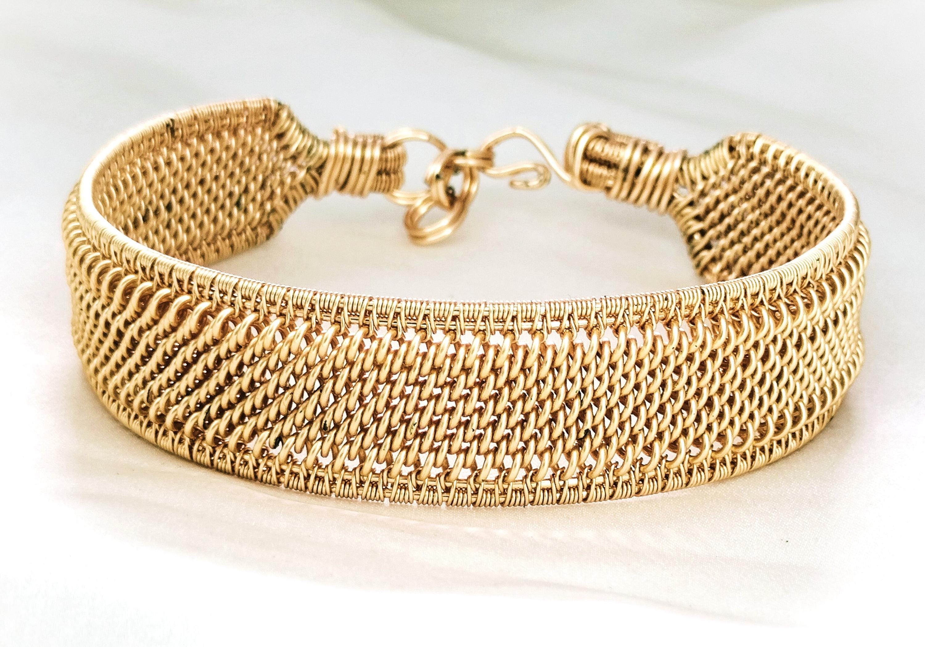 Milanese Bracelet Tutorial: DIY Wire Weaving Pattern (PDF Digital ...