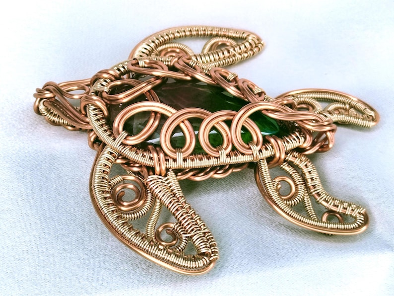 Wire Wrap Tutorial Turtle Pendant #3 – DIY Jewelry Making PDF Step-by ...
