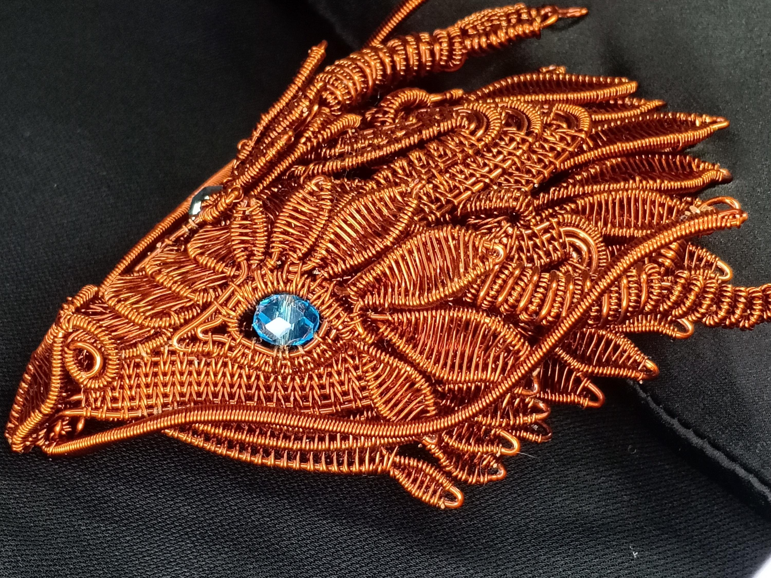 Wire Wrap Tutorial: Azure Dragon Pendant - Etsy