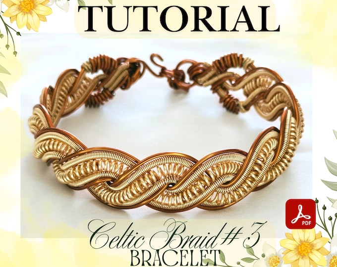 Wire Wrap Bracelet Tutorial: Celtic Braid DIY Jewelry (digital Download ...