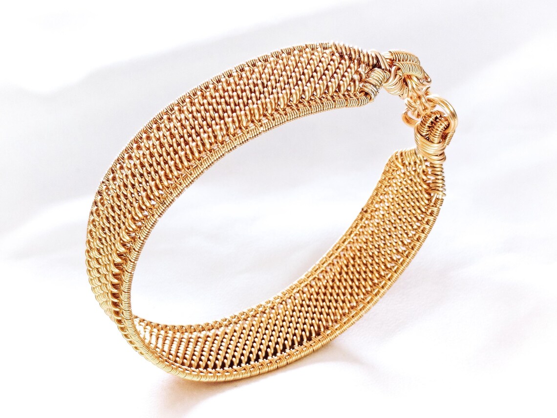 Milanese Bracelet Tutorial: DIY Wire Weaving Pattern (PDF Digital ...