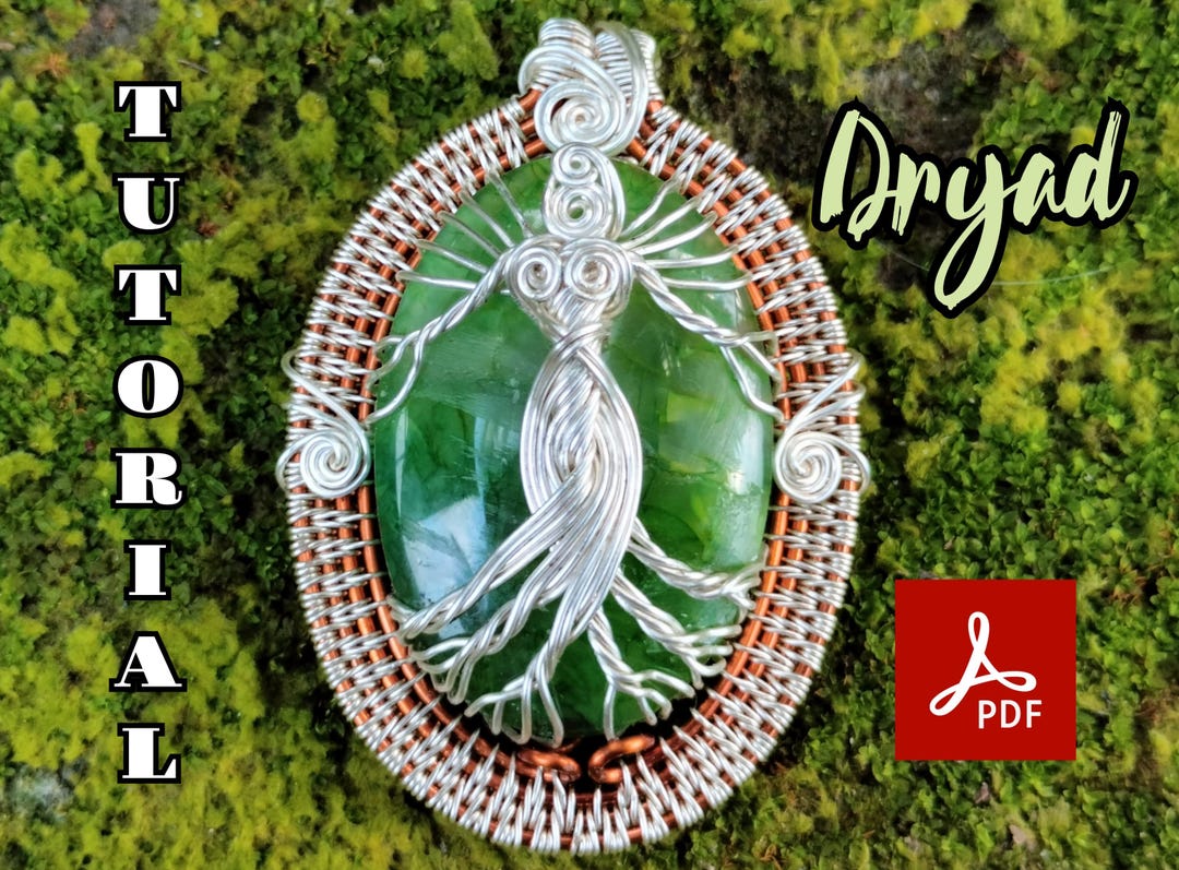 Wire Wrap Tutorial – Dryad Pendant, DIY Jewelry Making PDF Guide, Step ...
