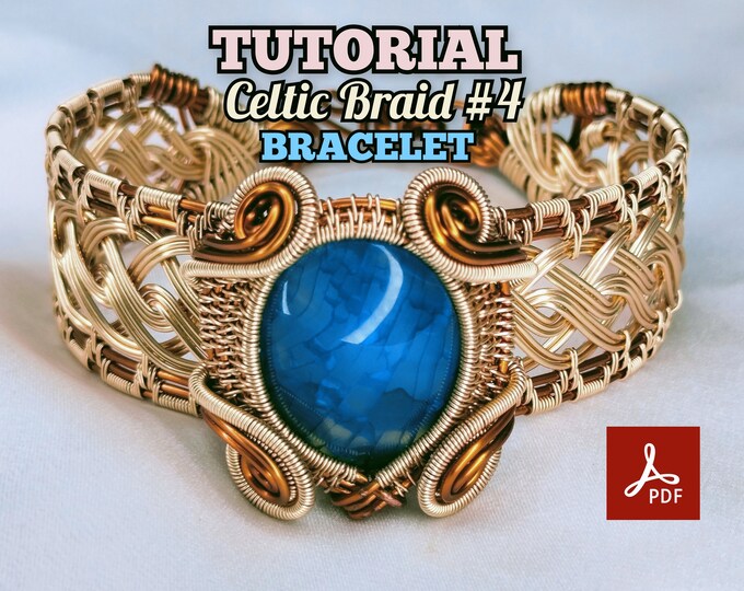 Wire Wrap Bracelet Tutorial Celtic Braid #4 – DIY Jewelry Making PDF ...