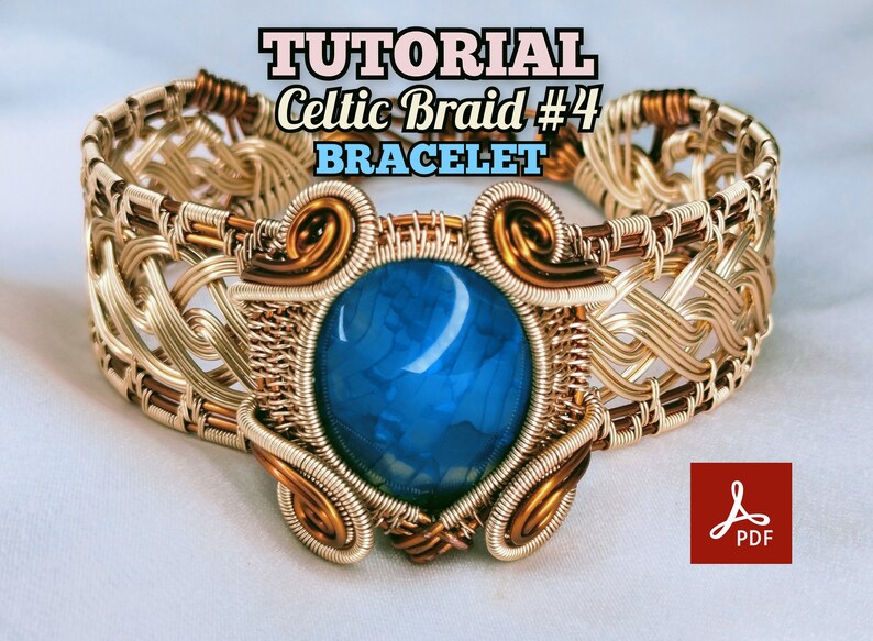 Wire Wrap Bracelet Tutorial Celtic Braid #4 – DIY Jewelry Making PDF ...
