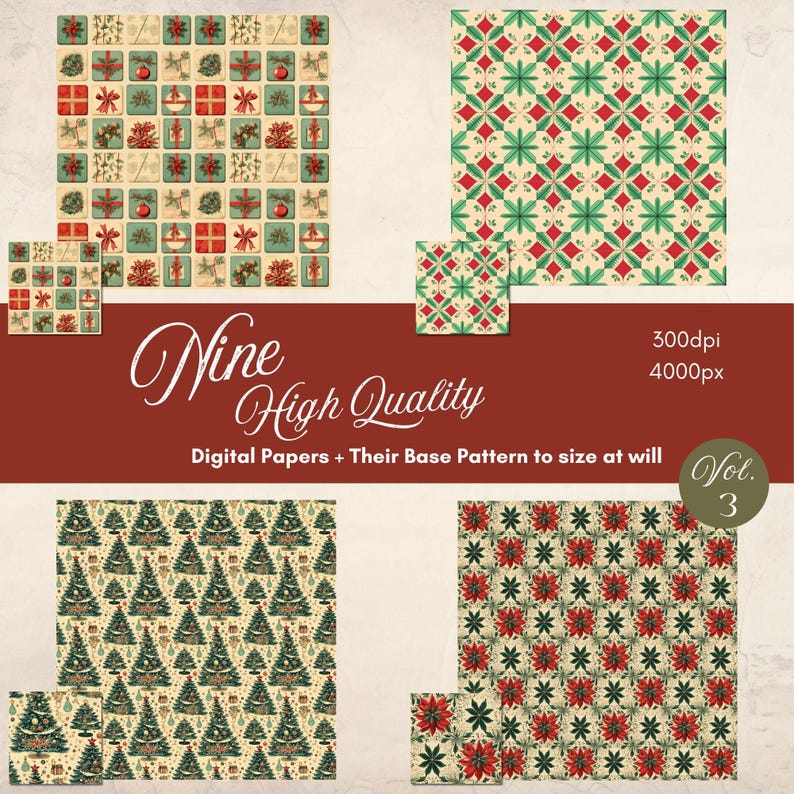 Vintage Christmas Junk Journal | Printable Wrapping Paper | Old ...