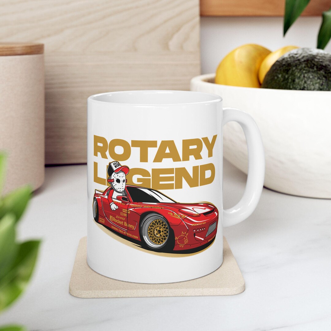 Mazda RX7 Rotary Legend Mug: JDM Car Enthusiast Coffee Cup - Etsy